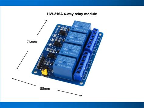 HW 316A 4 Way 5V Relay Module With Optocoupler Isolation MCU Control Board View 5V Relay Module