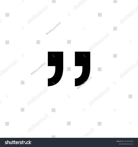 Quotation Marks Icon Vector Graphics Stock Vector Royalty Free 2201797559 Shutterstock