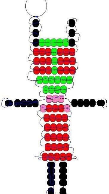 Zim Kandi Keychain Pattern ⁠・⁠ ⁠・ Kandi Bracelets Kandi Diy Kandi