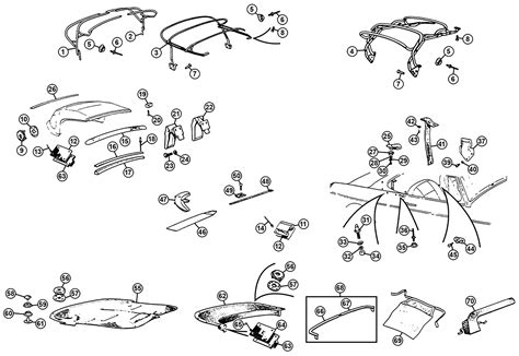 Hood Frame And Tonneau Mgb And Mgb Gt 1962 80 Moss Europe Ltd