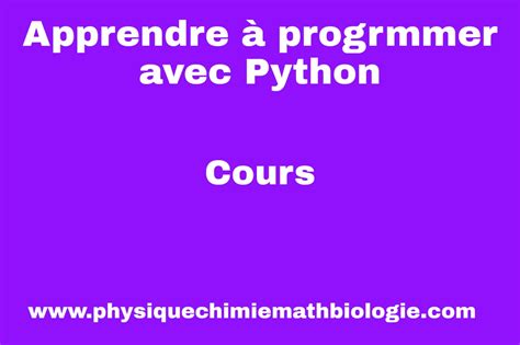 Apprendre à programmer avec Python PDF