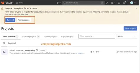 Run GitLab In Docker Containers Using Docker Compose ComputingForGeeks