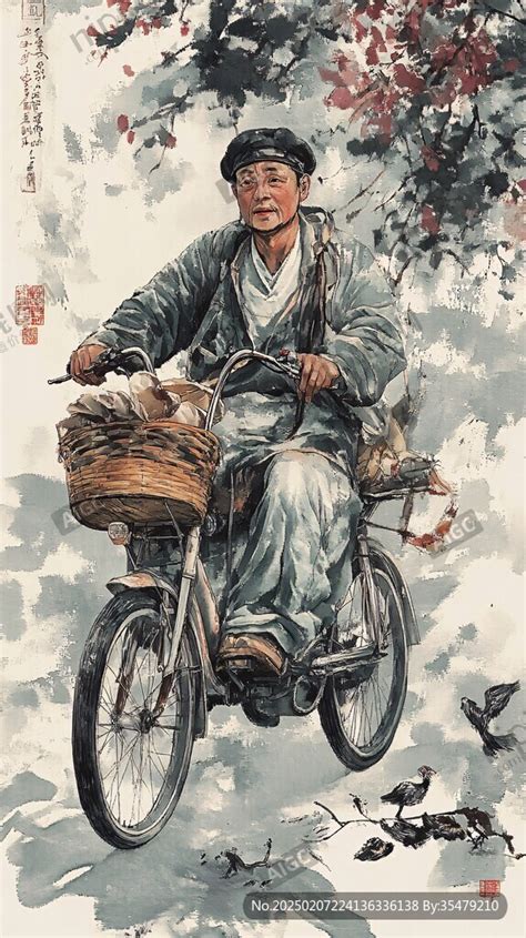 Ai创作图怀旧年画 怀旧年代插画 农民形象画 农民 车骑出行图 年代人物插画 农忙人物画 60年代插画 农民精神农民工绘画 上山下乡年代 改革开放工人 人物插画土特产 年代画 改革开放生活场景