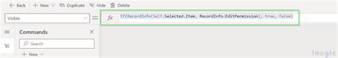 Showhide Buttons Based On Entity Permissions Using Power Fx