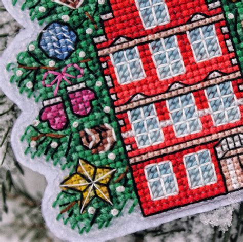 Christmas House Cross Stitch Pattern Christmas Pattern House Etsy