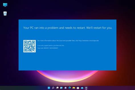 Memory Management Blue Screen On Windows 11 Fix