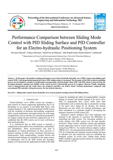 Pdf Performance Comparison Between Sliding Mode Control With Pid