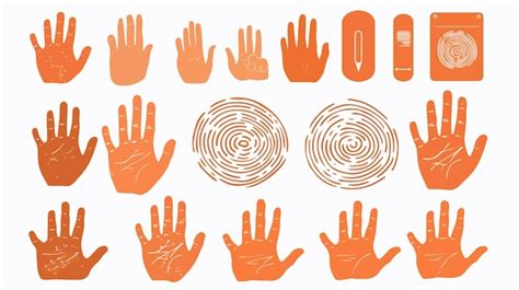 Fingerprint Touch Pointer Vector Graphic Premium Ai Generated Vector