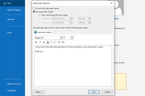 How To Send Automatic Emails In Outlook App Printable Forms Free Online