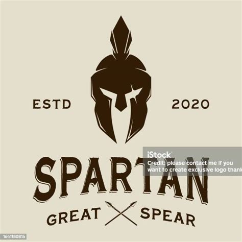 스파르타 헬멧 로고 빈티지 벡터 일러스트레이션 템플릿 아이콘 그래픽 디자인 영웅의 전사 마스크 기호 또는 비즈니스 또는 스포츠