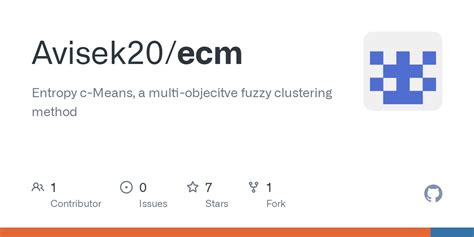 Github Avisek20ecm Entropy C Means A Multi Objecitve Fuzzy