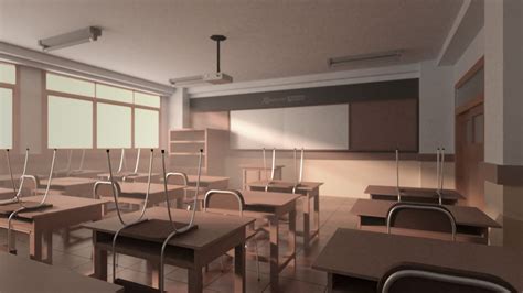 Blender Classroom Scene 1 By Hizzely On Deviantart
