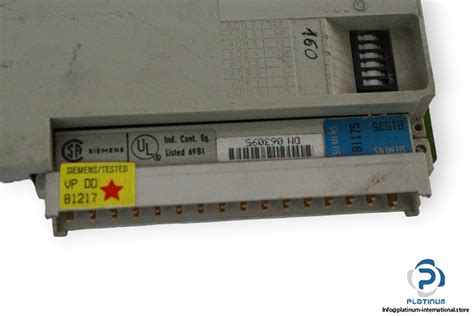 Siemens 6es5 470 4uc12 Analog Output Module Floating Platinum