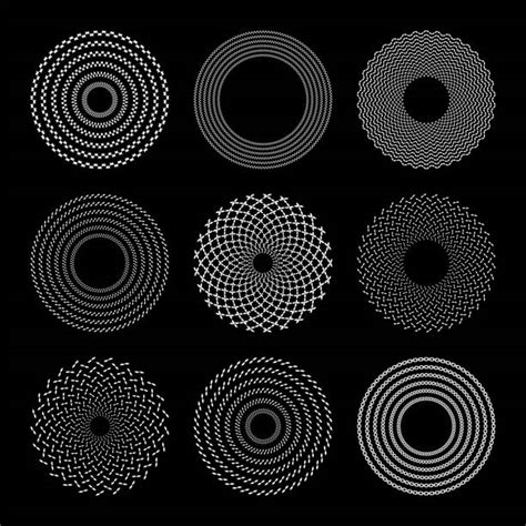 1 500 Intersecting Circles Pattern Stock Illustrations Royalty Free