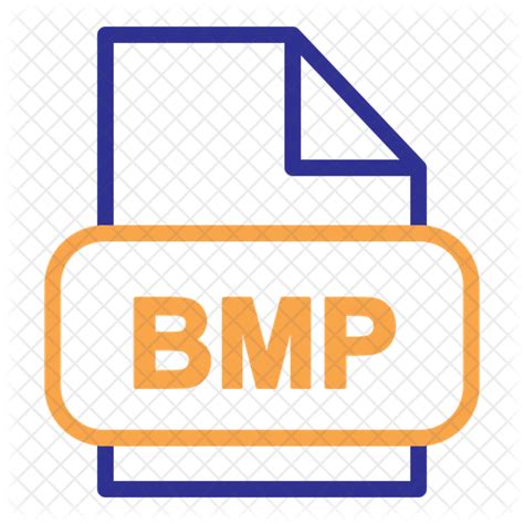 Bmp File Icon Download In Line Style