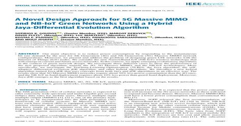 Pdf A Novel Design Approach For 5g Massive Mimo And Nb Iot Dokumen Tips