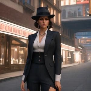 Mafia Outfit Female. Face Swap. Insert Your Face ID:841358