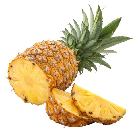 Ripe Pineapple Slices Fresh Tropical Fruit 67821679 Png