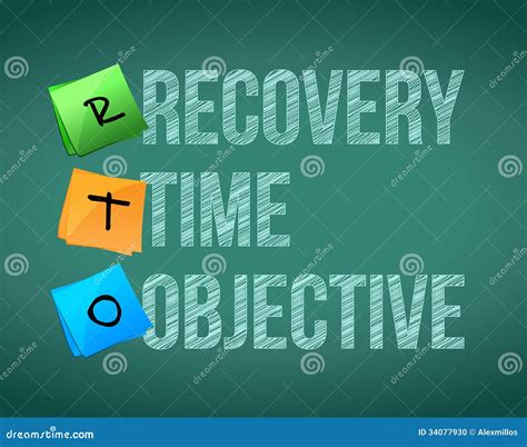 Recovery Time Objective Stock Illustration Illustration Of Management 34077930
