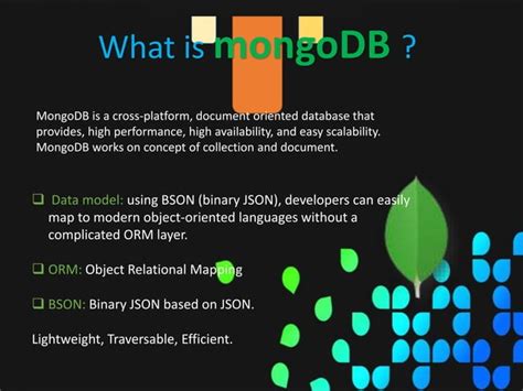 mongodb presentation ppt