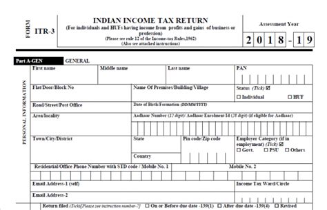 ITR Forms Issued For FY