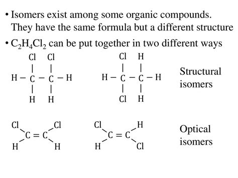 C2h4cl2 Isomers Structure