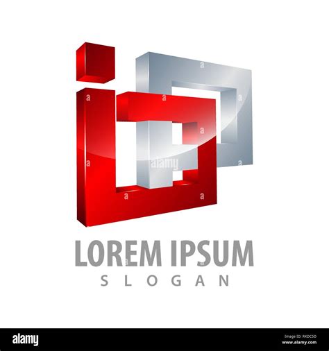 3d Connect Square Logo Concept Design Symbol Graphic Template Element Stock Vector Image And Art