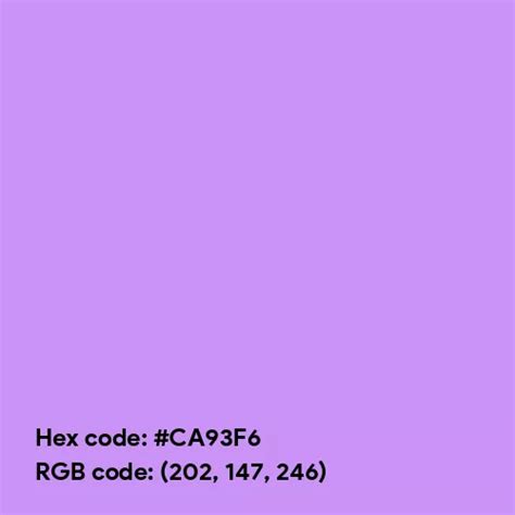 Shimmer Violet Color Hex Code Is Ca93f6