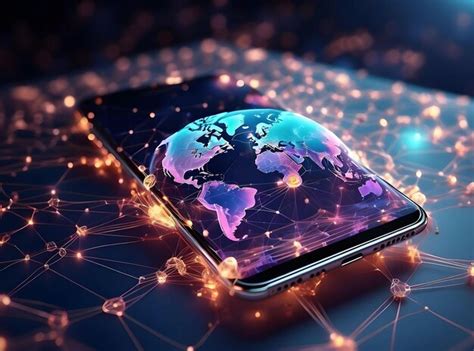 A Sophisticated Graphic Illustrating The Global Business Structure Of Networking With Visual