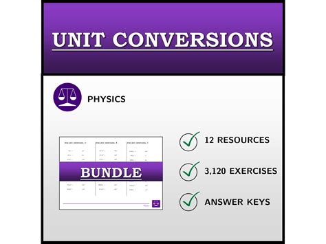 Unit Conversions Math Physics Bundle Teaching Resources