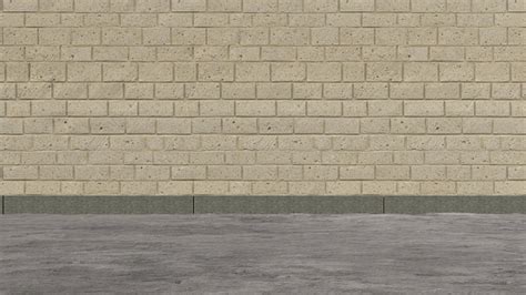 야외 콘크리트 바닥은 벽돌 벽 공간 추상 거리 현대 3d 렌더링 배경 디자인 자료를 지원합니다 0명에 대한 스톡 사진 및 기타 이미지 Istock