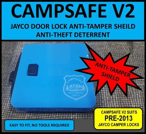 Campsafe V2 Anti Tamper Security Shield For Jayco Camper Van Door Lock