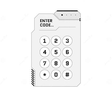 Hud Digital Futuristic User Interface Pin Code Entry Panel Sci Fi High