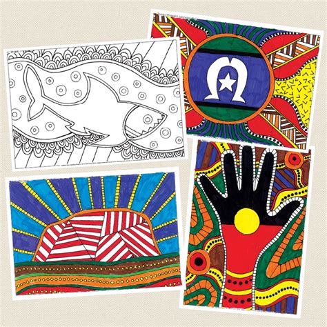 Naidoc Colouring In Sheets Naidoc Week Cleverpatch Art And Craft Supplies
