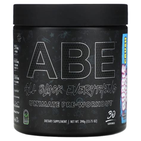 Abe Ultimate Pre Workout Bubble Gum Crush 1375 Oz 390 G 1375 Oz