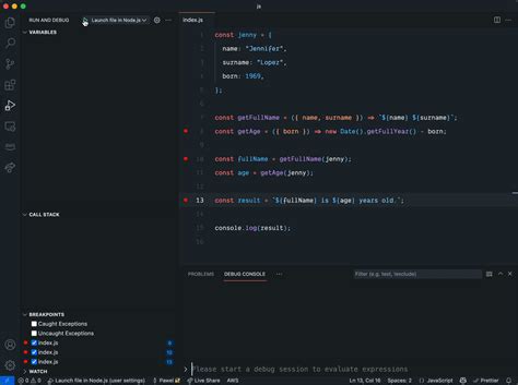 Continue Step Over Step Into And Step Out Actions In Visual Studio Code Debugger Explained