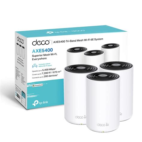 Buy Tp Link Deco Xe Axe Whole Home Mesh Wi Fi E System Tri Band Wi Fi Gigabit Ports