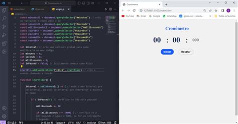 Html Css Javascript Cronomentro Programacao Daniel De Oliveira