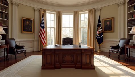 White House Oval Office Free Premium Microsoft Teams Background