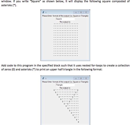 Solved Window If You Write Square” As Shown Below It Will
