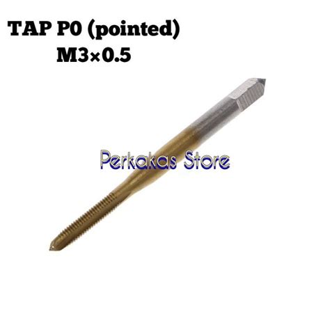 Tap Hand Tap Tapping Mesin Bubut M3×05 Hss E Coating Kuning Cocok