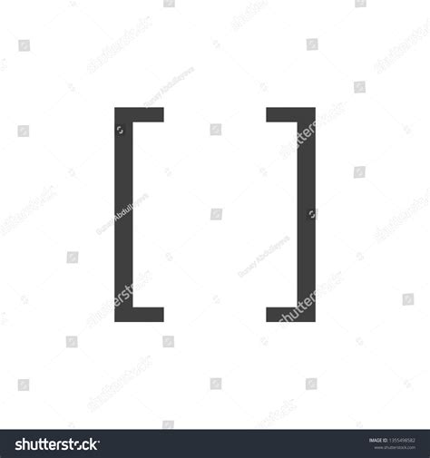 Square Bracket Icon One Collection Icons Illustration De Stock 1355498582 Shutterstock