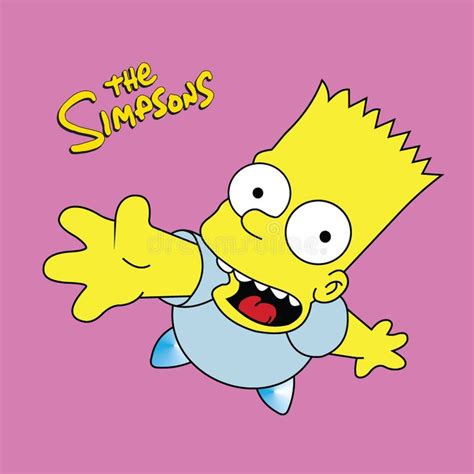 Bart Simpsom Cartoon Vector Isolated Editorial Photo Illustration Of