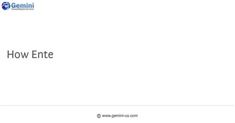 [video] gemini consulting and services on linkedin sapfieldglass