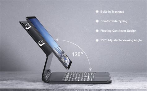 Doohoeek Bluetooth Keyboard Touch Floating Design For Ipad Air 5th 2022 4th 2020 Genandipad Pro 11