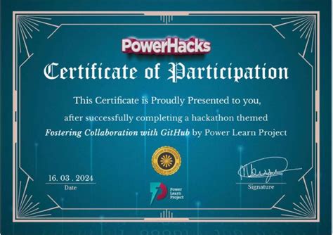 Daron Owino On Linkedin This Is My First Hackathon Certificate Thanks To Power Learn Project