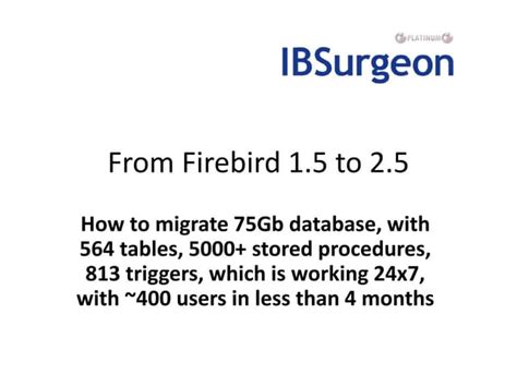 Firebird Migration From Firebird 15 To Firebird 25 Pdf Databases