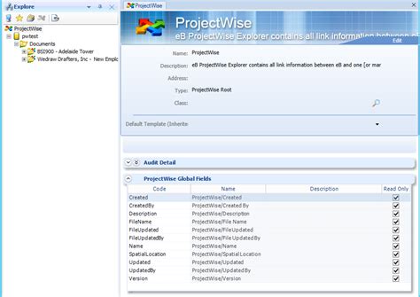 Mapping Projectwise Attributes