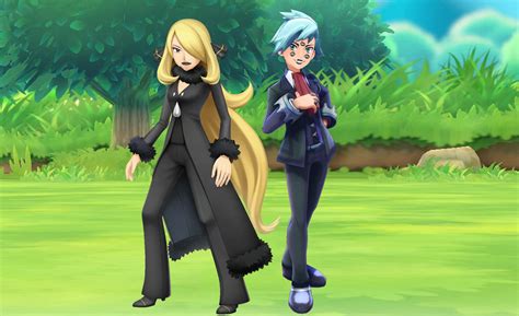 Pokemon Cynthia And Steven Kiss Cynthia Core Pokemon