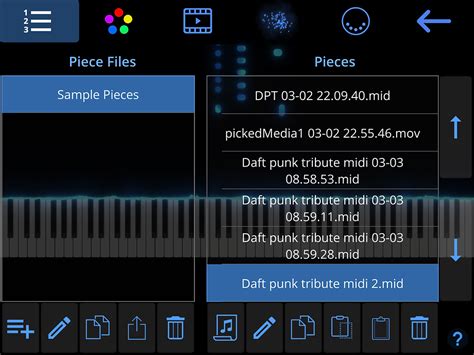 importing a midi on ipad comes up with the wrong notes and no piano
